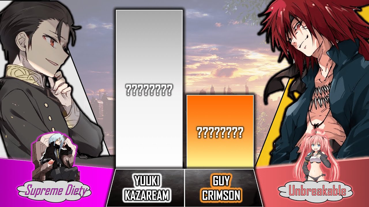 YUUKI KAZAREAM vs GUY CRIMSON Power Level | That Time I Got ...