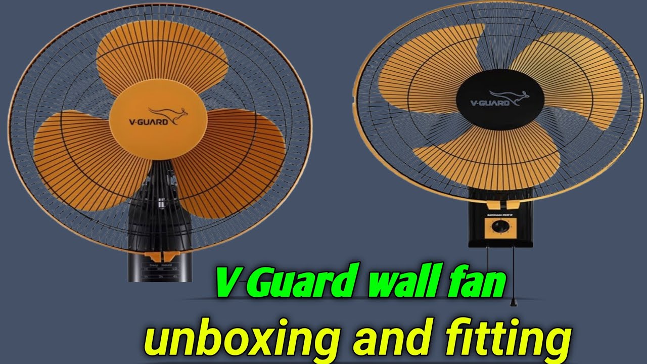 V Guard wall fan unboxing and fitting | v Guard wall fan 2100 rpm | # ...