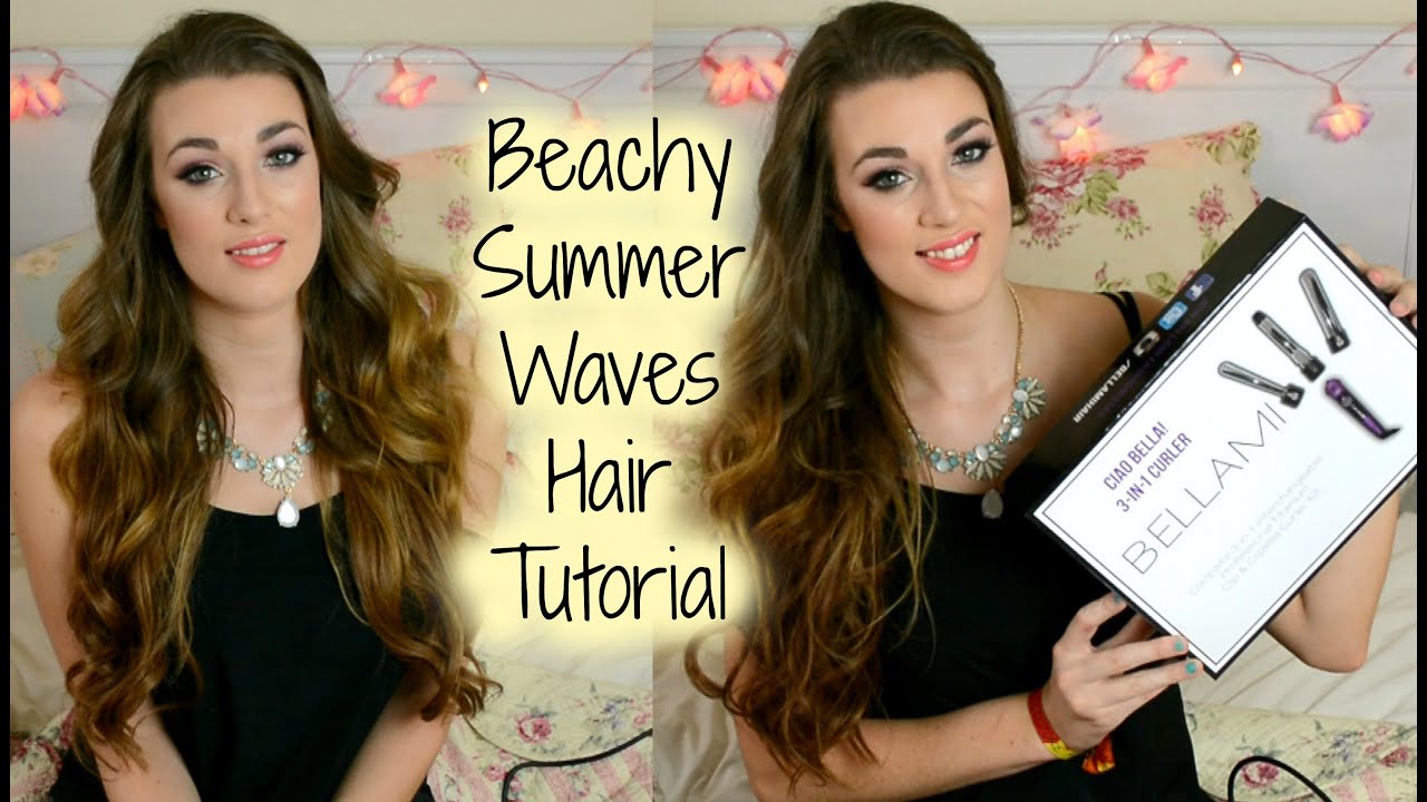 Beachy Loose Waves Hair Tutorial feat. Bellami Hair Extensions | Ellie ...