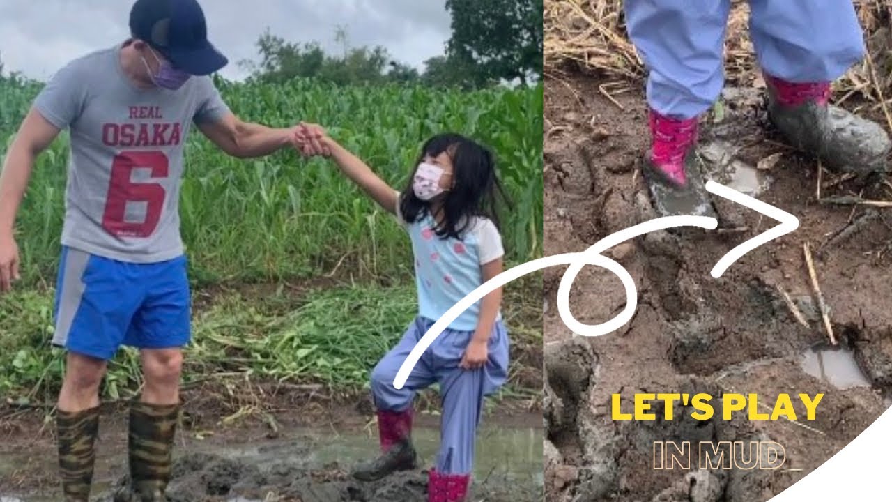 Playing in Muddy Puddle is so fun😁! | Farm Tour Episode 2 - YouTube