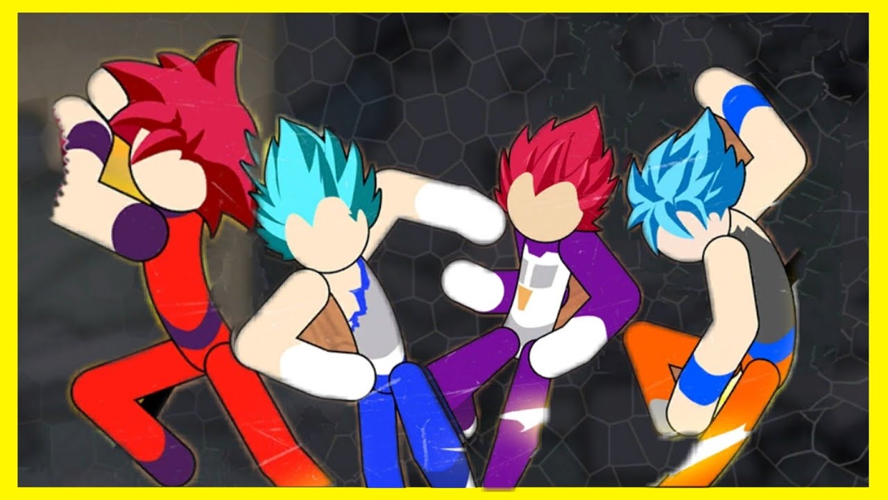 Stickman Warriors - Vegito, Goku, Gogeta Vs Whis, Beerus & Hearts ...
