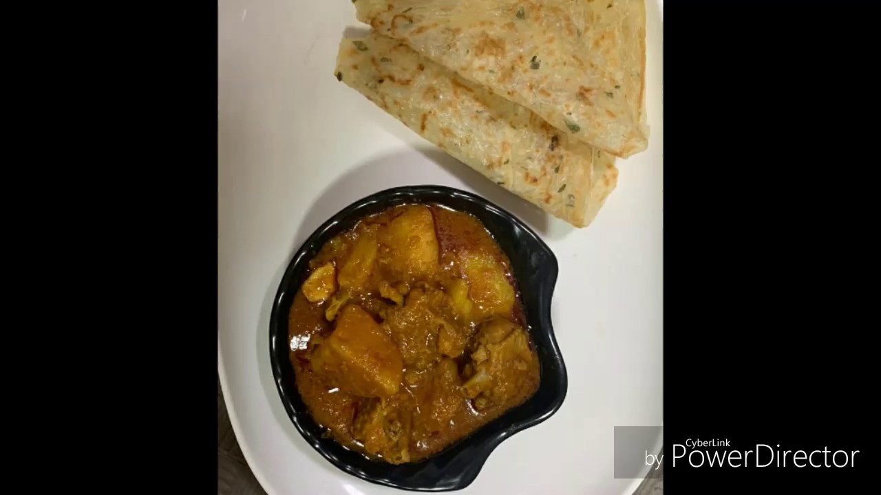 Kare instant Malaysia ditemani Roti prata| Roti prata cocol kare kental ...