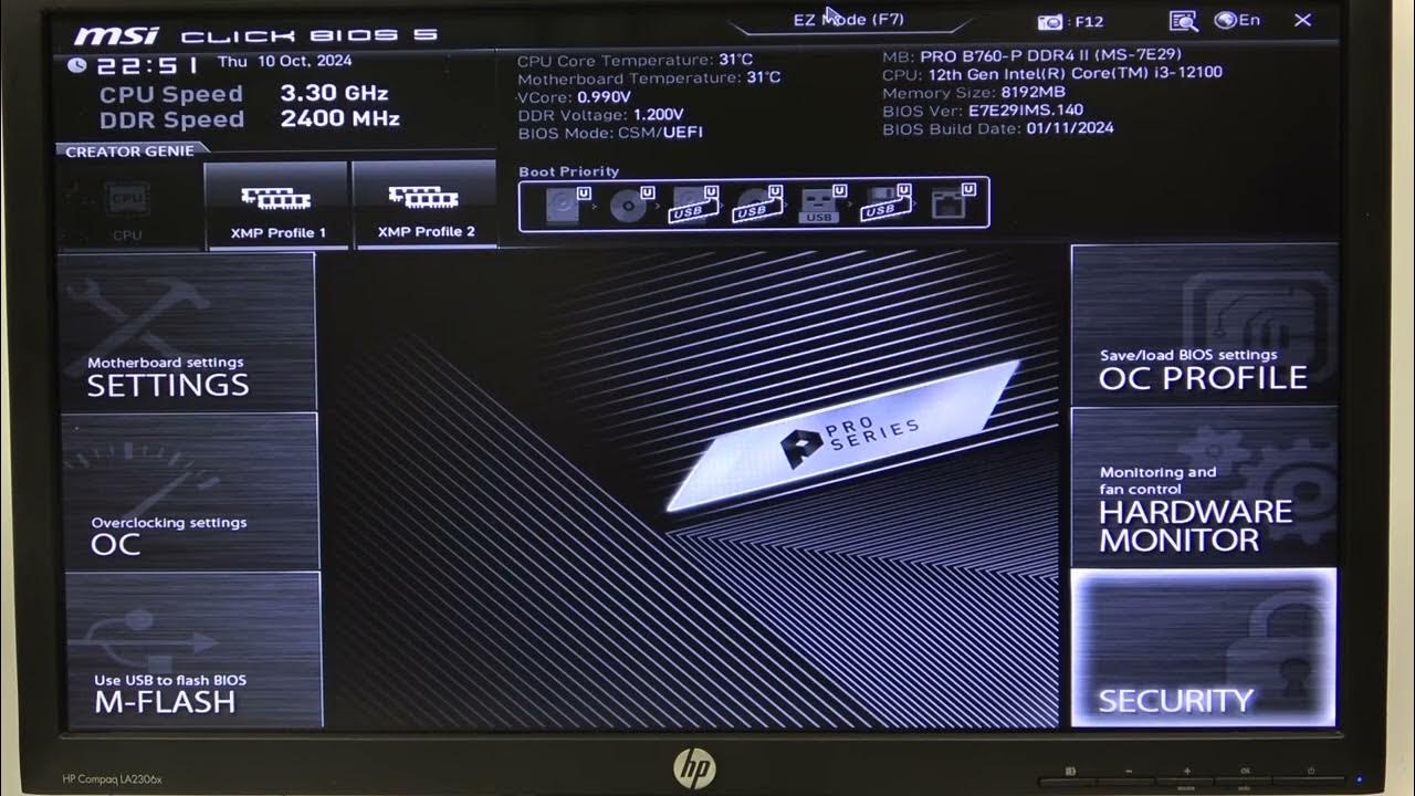How to Enable & Disable the Secure Boot in MSI B760 Series Motherboard ...