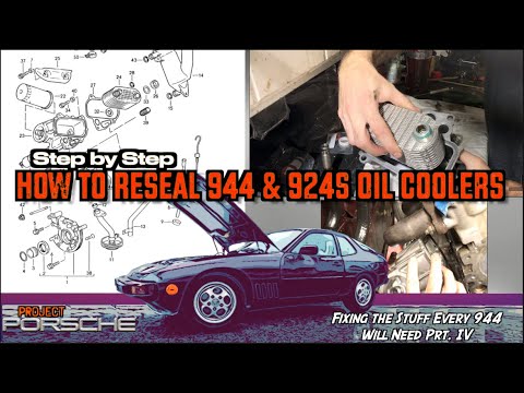 Installing a 944/924S Porsche Oil Cooler - YouTube