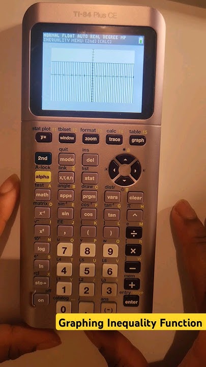 How to Graph Inequality Function on TI-84 Plus CE Calculator #algebra # ...