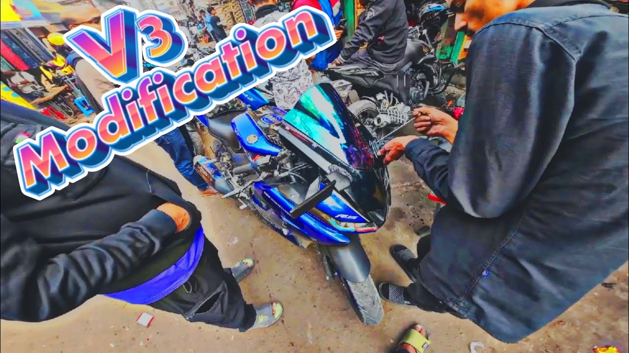 yamaha r15 v3 modification || r15 v3 modified || v3 modification - YouTube