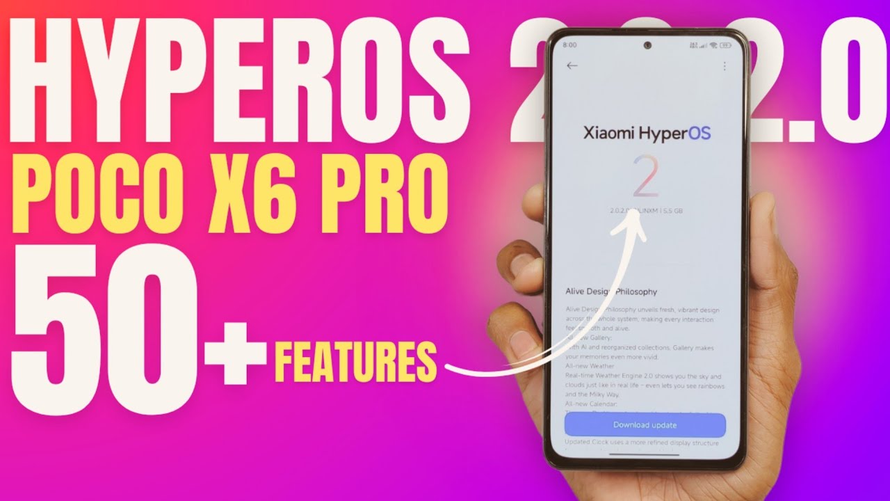 POCO X6 Pro HyperOS 2.0 INDIA Android 15 Update 🚀 50+ New Features ...