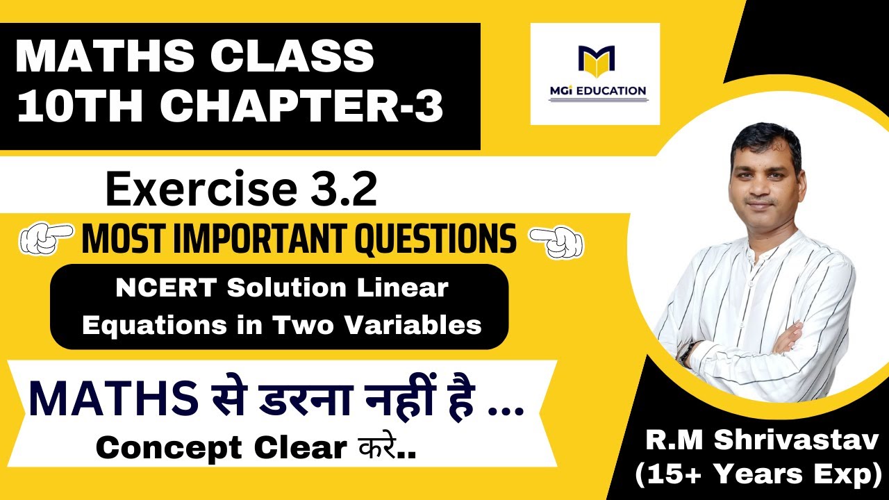 Maths Class 10th Chapter 3 Exercise 3 2 MOST IMPORTANT QUESTIONS maths-class-10th-chapter-3-exercise-3-2-most-important-questions