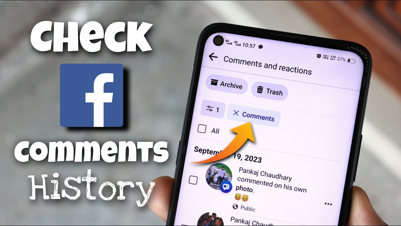 How to Check Facebook Comments History - YouTube