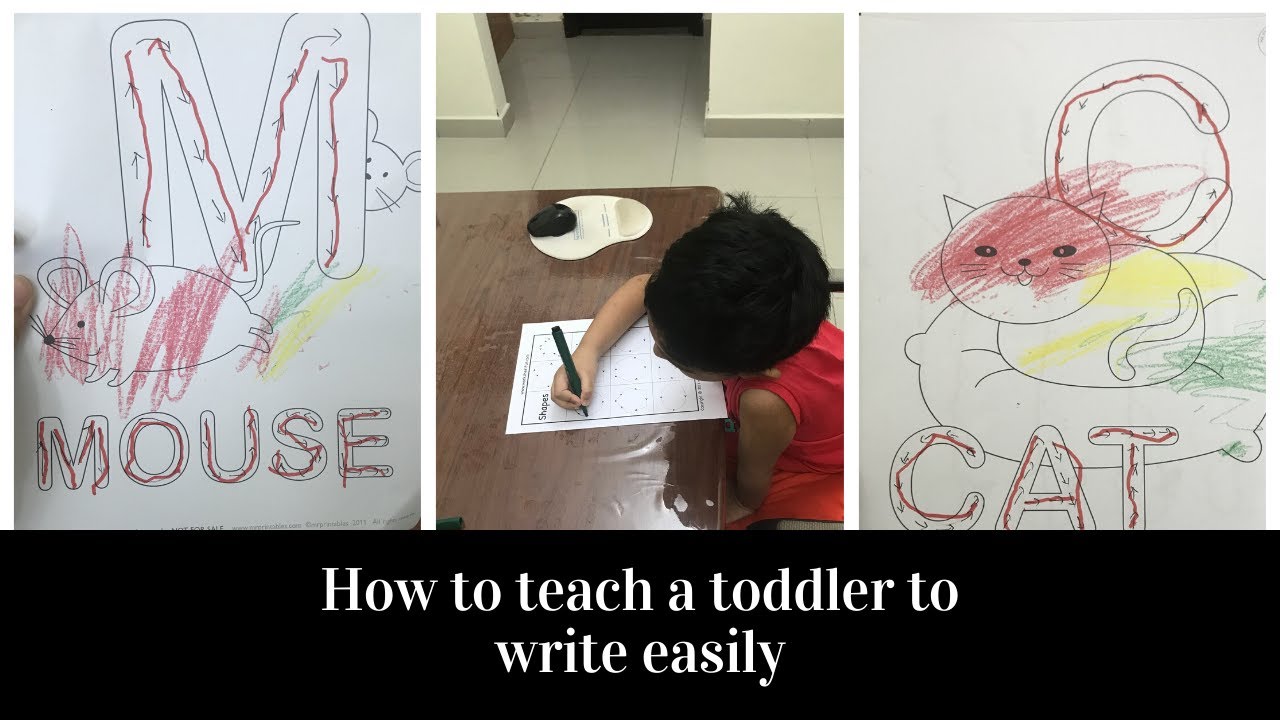 My kid is not writing| How to teach a toddler to write easily|when and ...