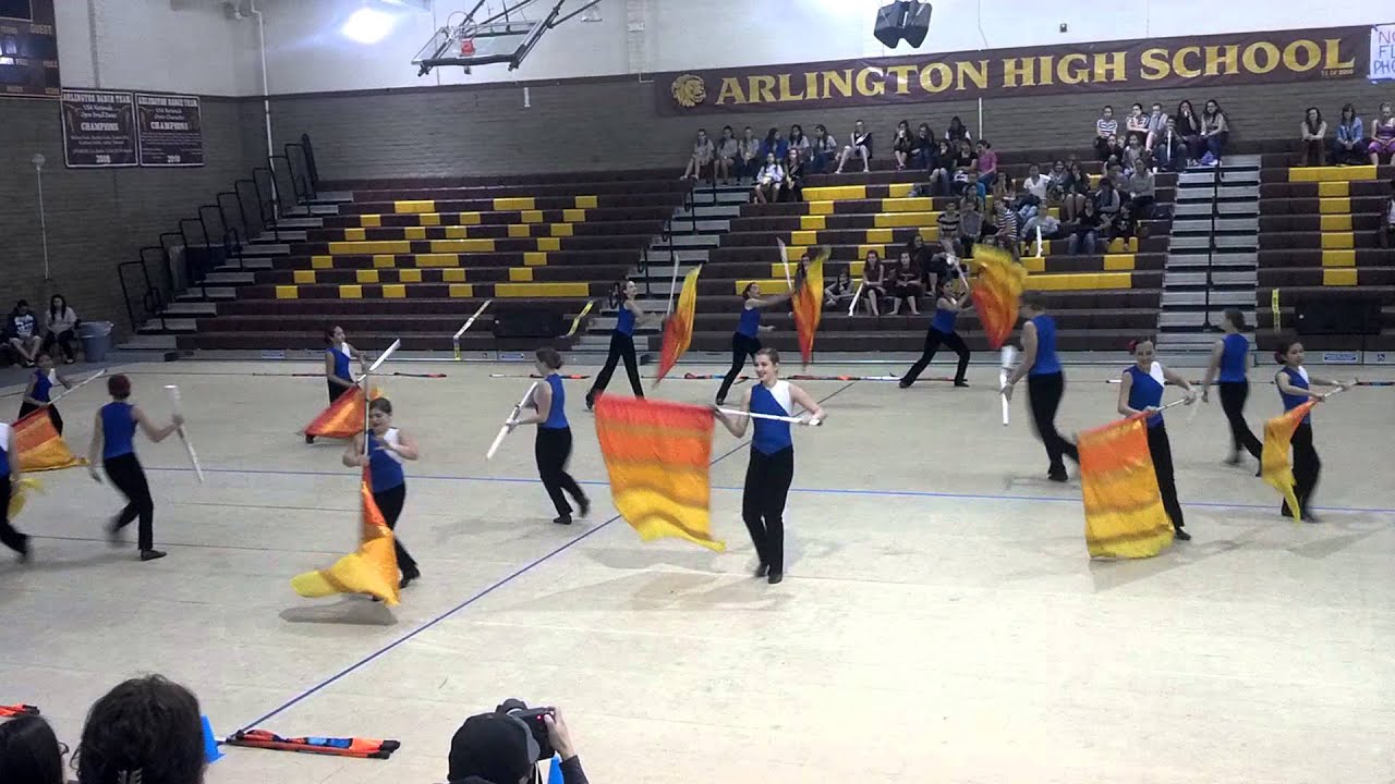 Yorba Linda Middle School Color Guard Arlington HS - YouTube