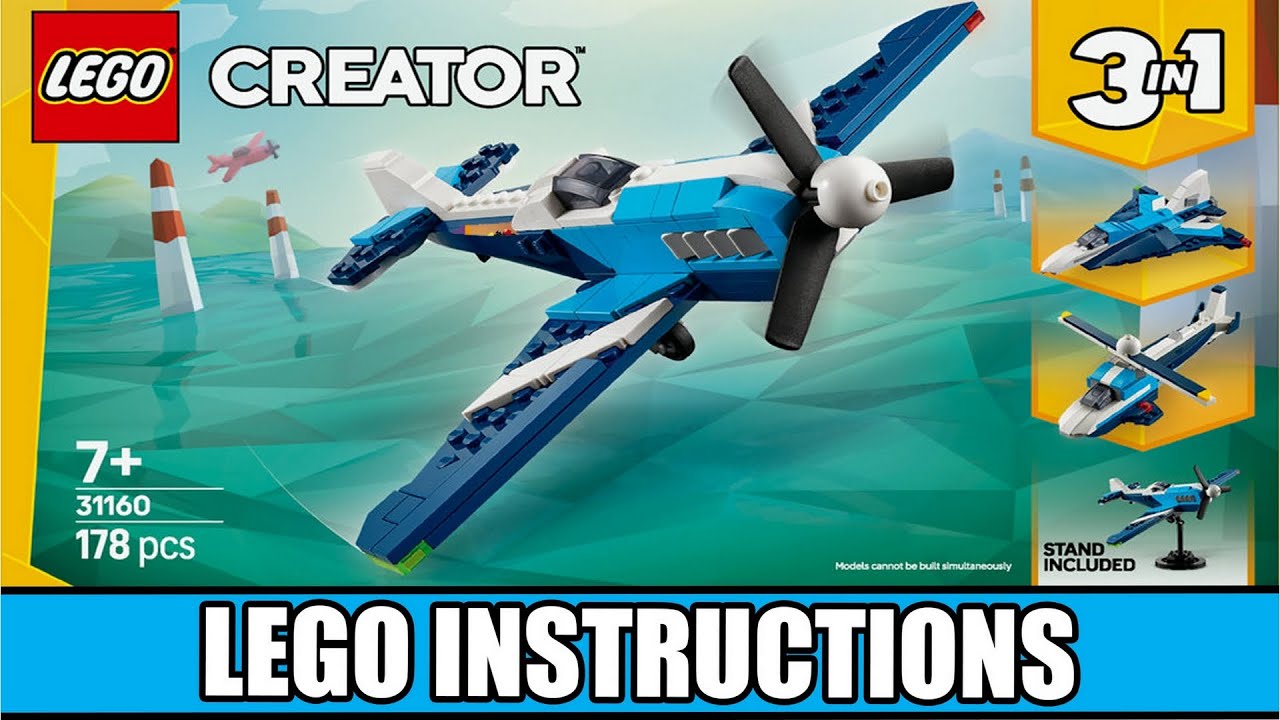 LEGO Instructions - Creator - 31160 - Aircraft: Race Plane - 3 in 1 ...