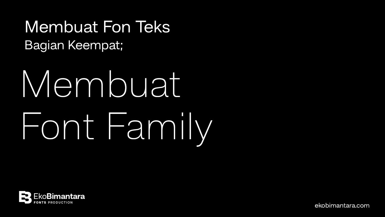 Membuat Fon Teks; Font Family - YouTube