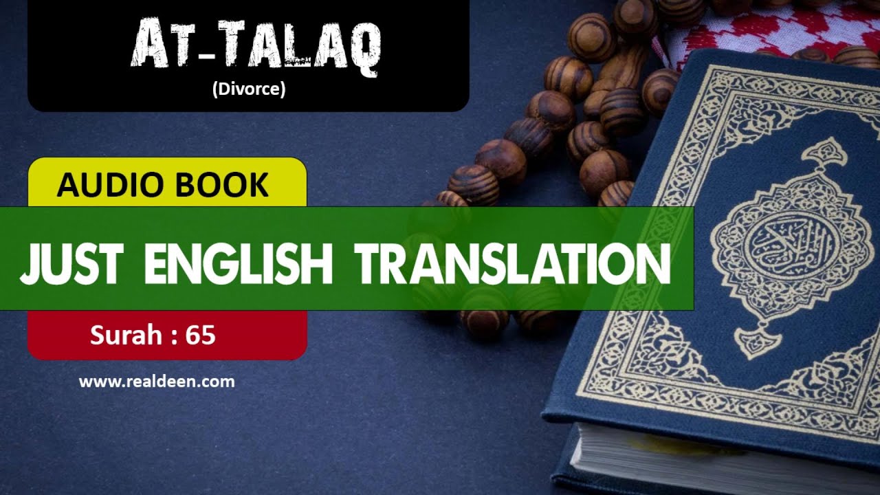 65 Surah At Talaq Just English Translation