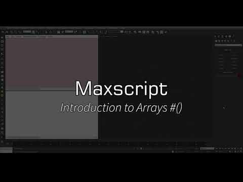 Maxscript : Arrays - YouTube