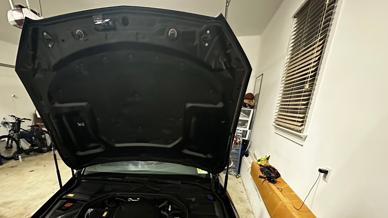 How to open front hood on Mercedes Benz to service mode - YouTube