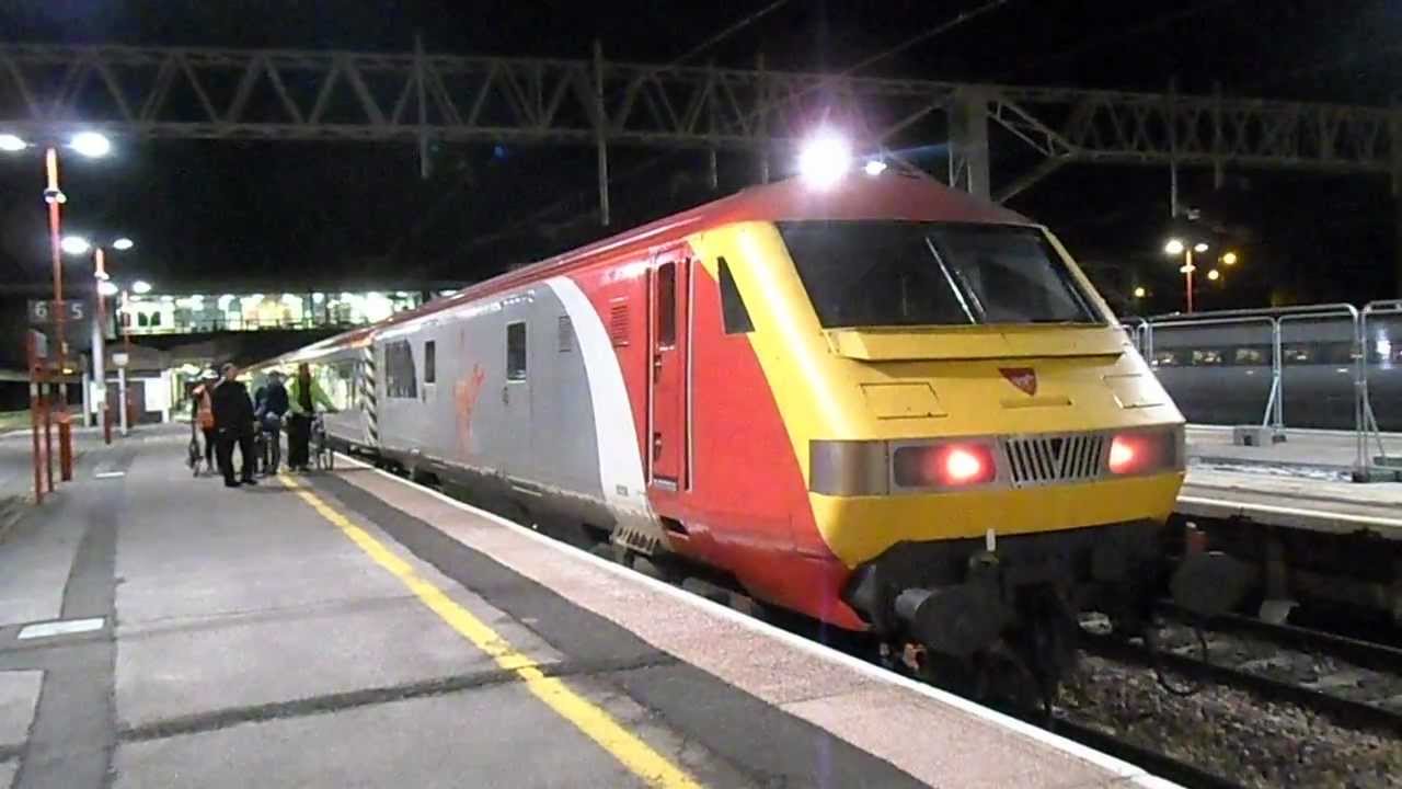 Virgin Trains Pretendolino Arrives into Stafford 12/10/12 - YouTube