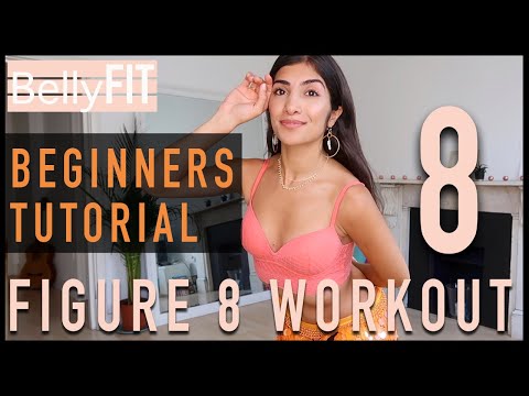 Belly Dance Beginner | Figure 8’s | Workout | تعليم الرقص الشرقي | تدريب