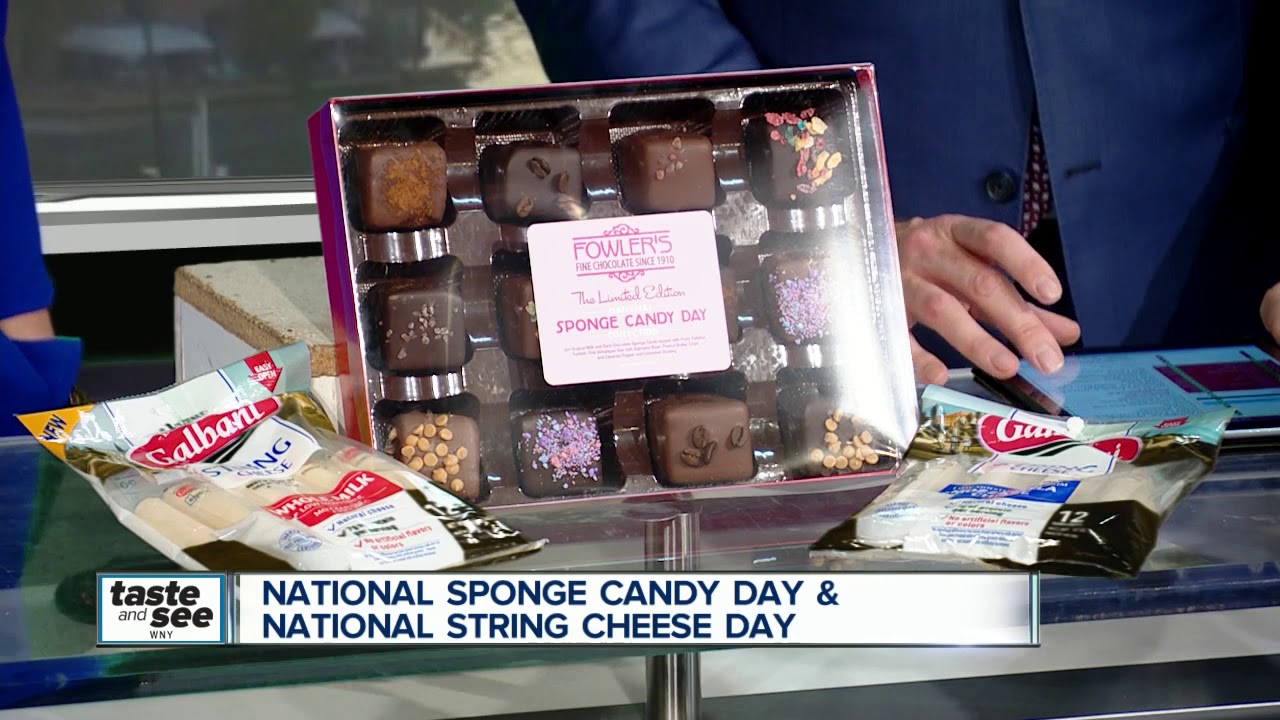 National Sponge Candy Day and National String Cheese Day - YouTube