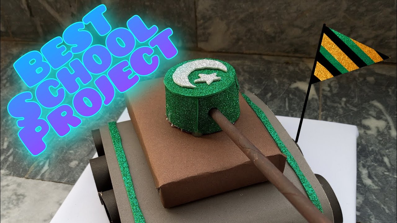 How to Make an Army Tank with Chart Paper | DIY Paper Tank Craft for ...