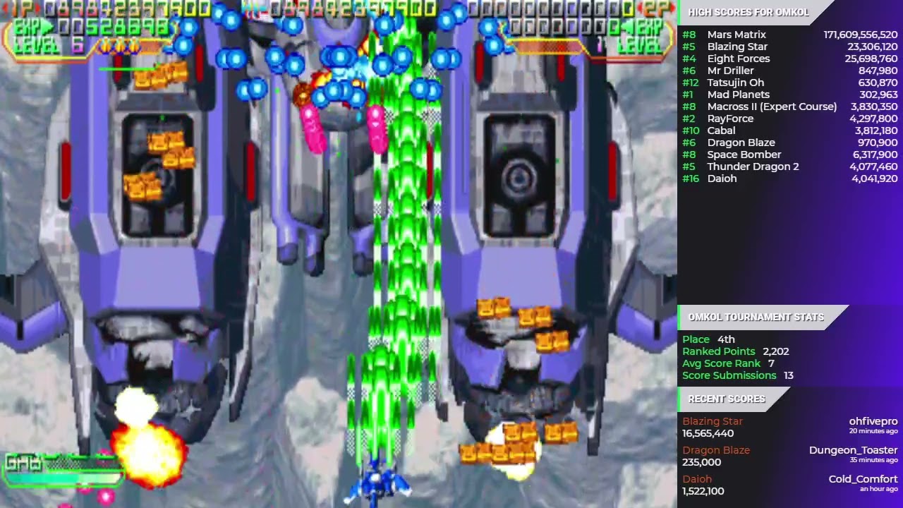 Mars Matrix (Arcade) - ALL clear, livestream - YouTube