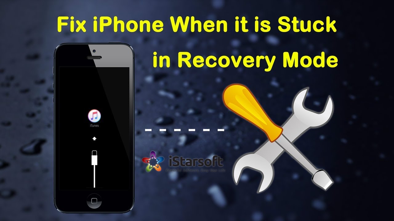 How to Fix iPhone When it is Stuck in Recovery Mode - YouTube