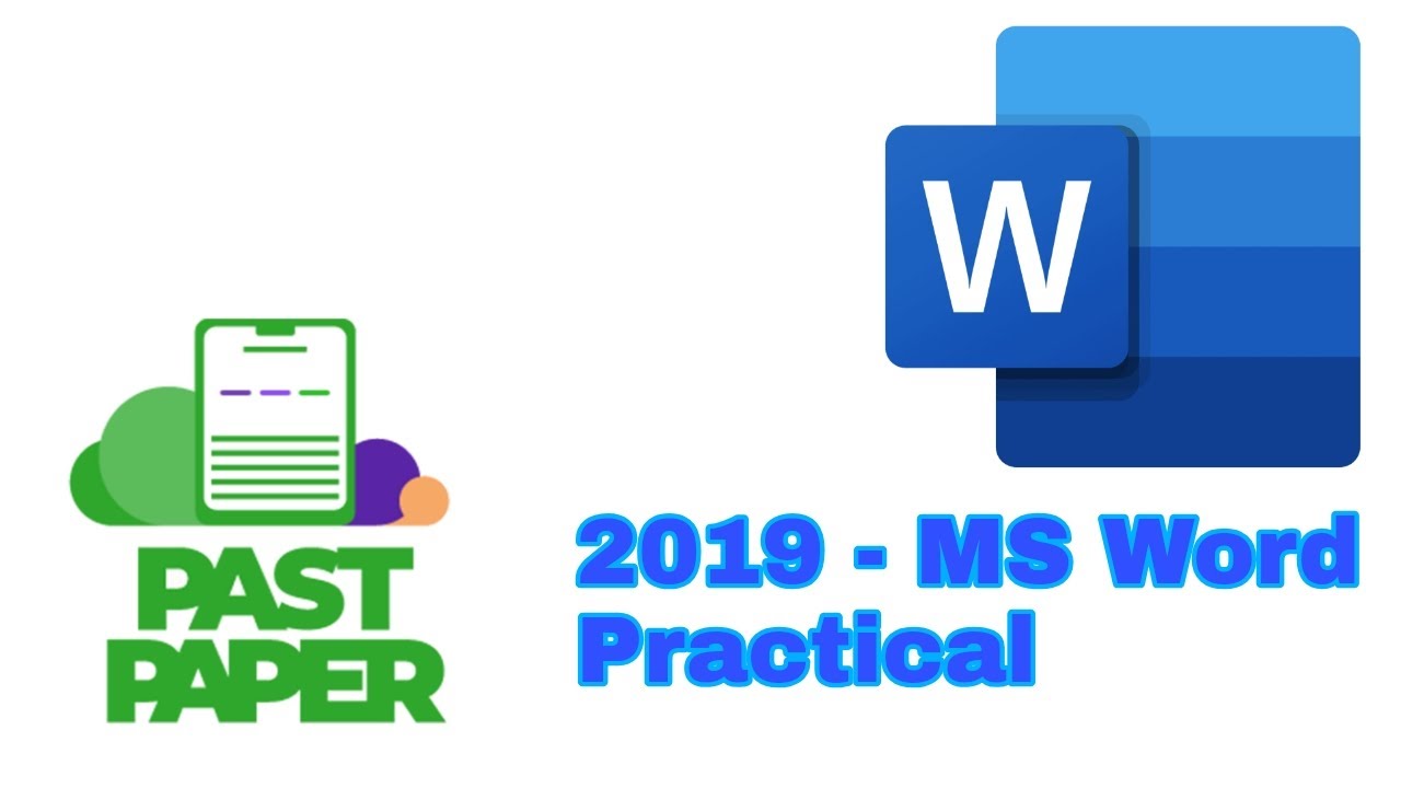 How to do MS Word Practical | MS Word Past Papers | MS Word Guide to ...