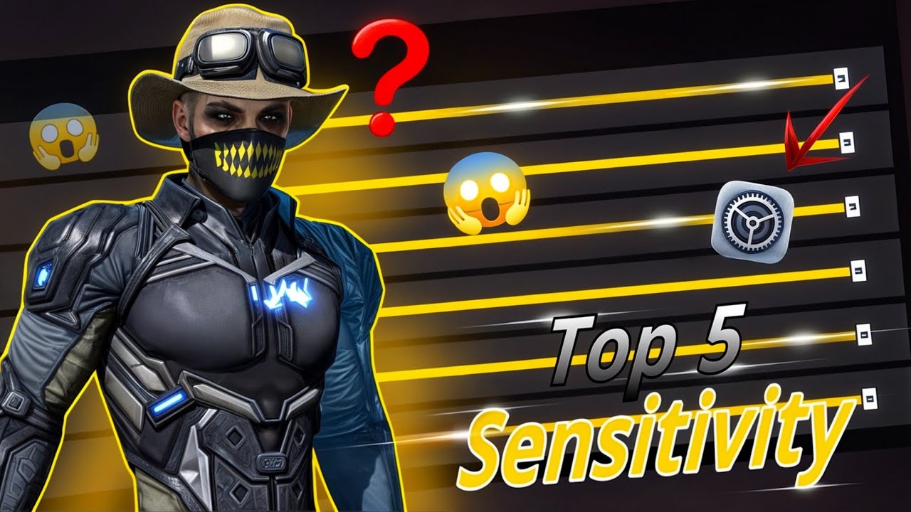 Top 5 Sensitivity || For Free Fire || Android Mobile Setting || Only ...