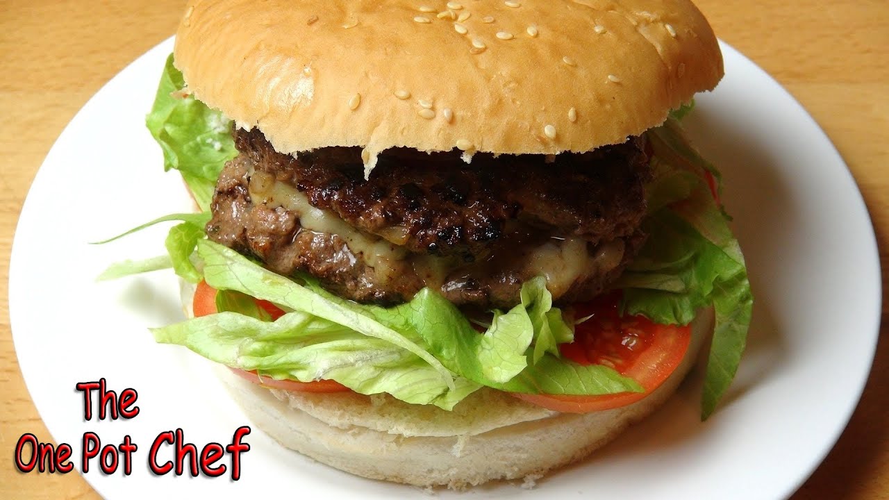 Cheese Stuffed Burgers | One Pot Chef - YouTube