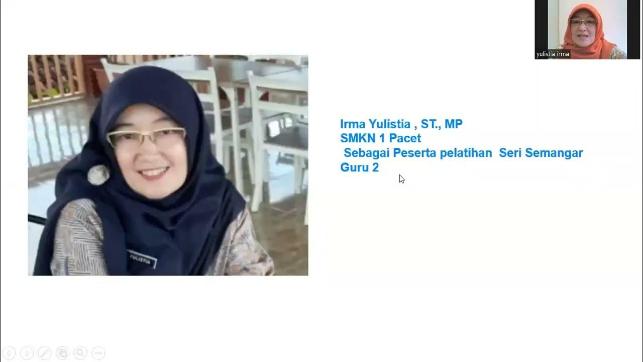 Refleksi-irma Yulistia SMKN 1 Pacet #BelajarSemangatGuru2 - YouTube