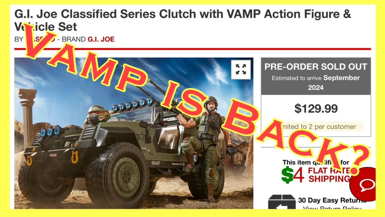GI-Joe Classified Vamp and Clutch Pre-order @ Bigbadtoystore? - YouTube