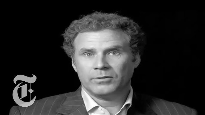Portrait De Will Ferrell En Noir Et Blanc