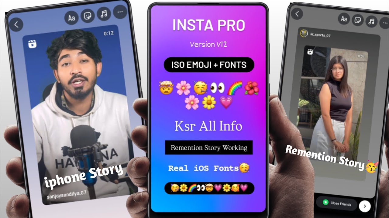 InstaPro v12 New Update Features| Insta Pro iOS Emojis Fonts | Insta ...