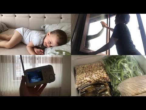 VLOG 48 | DİP KÖŞE TEMİZLİK 🧼 CAMLARI SİLDİM 🪟 3 SAAT UYUDU 💤 DERİN DONDURUCU DÜZENİM 🥶