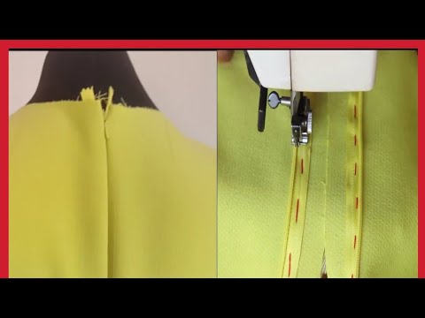 How to install invisible zipper/in less than 5 mins - YouTube