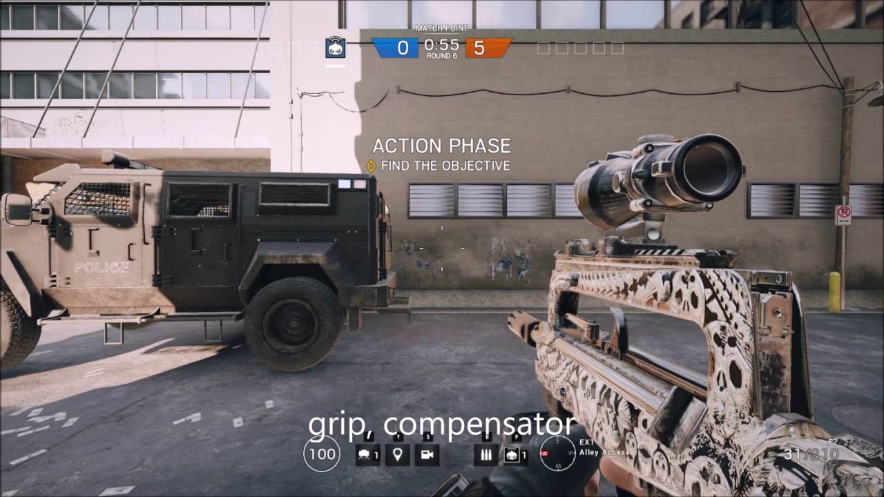 Rainbow Six Siege: F2 Vergleich Waffenaufsätze - YouTube