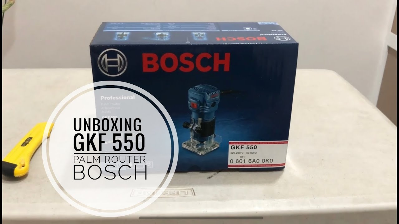 Unboxing GKF 550 Palm Router BOSCH - YouTube