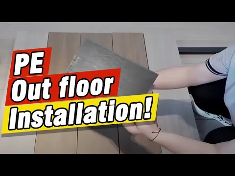 Outdoor PE floor installation! #outdoor #flooring #installation # ...