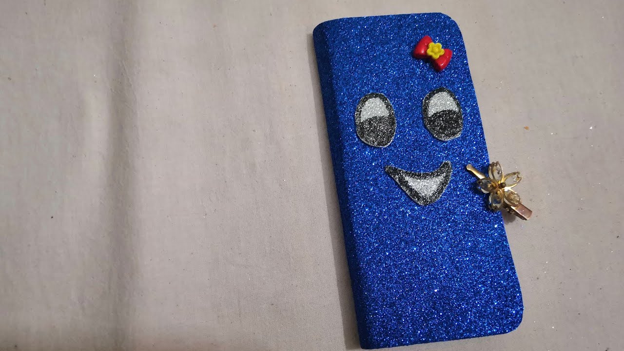 How to make paper mobile cover - YouTube