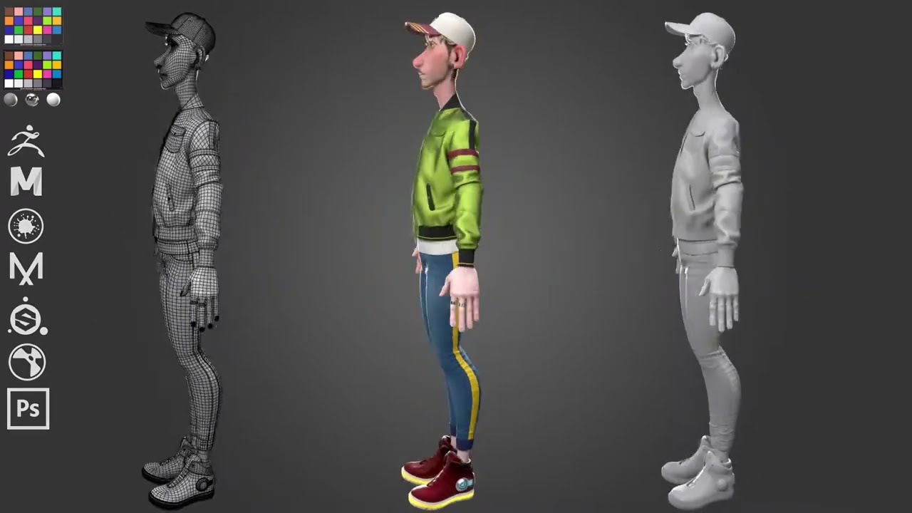 Dough Boy - 3D Stylized character turnaround - YouTube