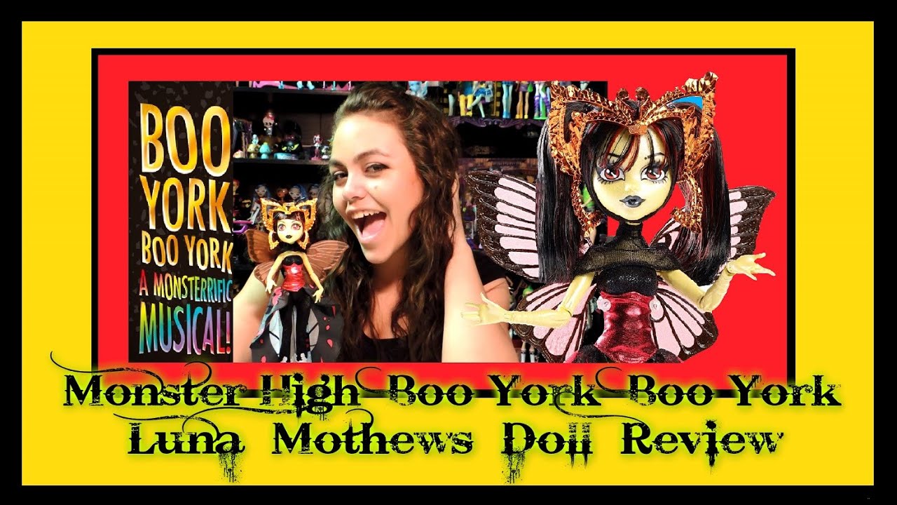 Monster High Boo York Boo York Luna Mothews Doll Review by ...