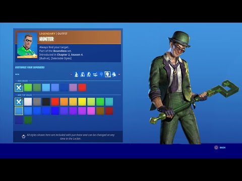 How To Make THE RIDDLER (DC) In Fortnite - Hunter Skin - YouTube