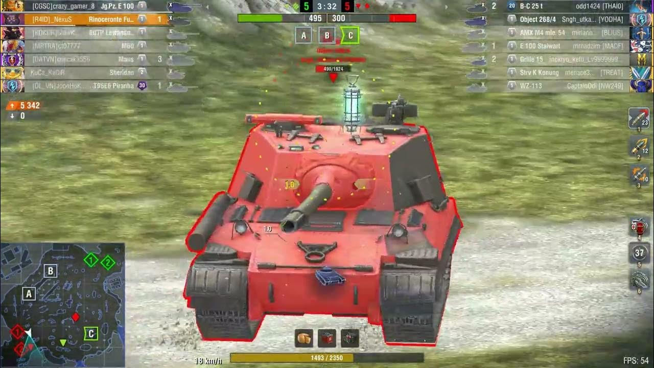 Rinoceronte/VK 72.01 (K)/AMX Foch 155/Skoda T 27 - World Of Tanks Blitz Replay - YouTube