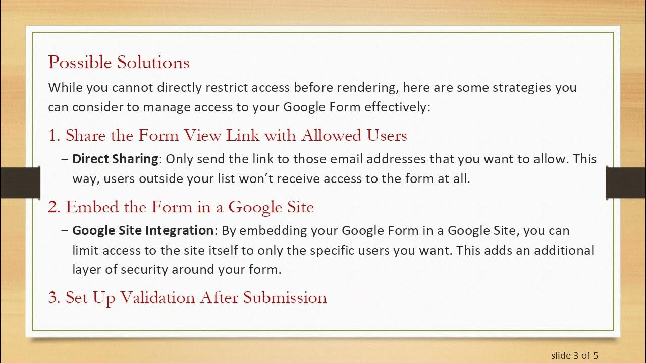 How to Authorize Google Form Using App Script - YouTube