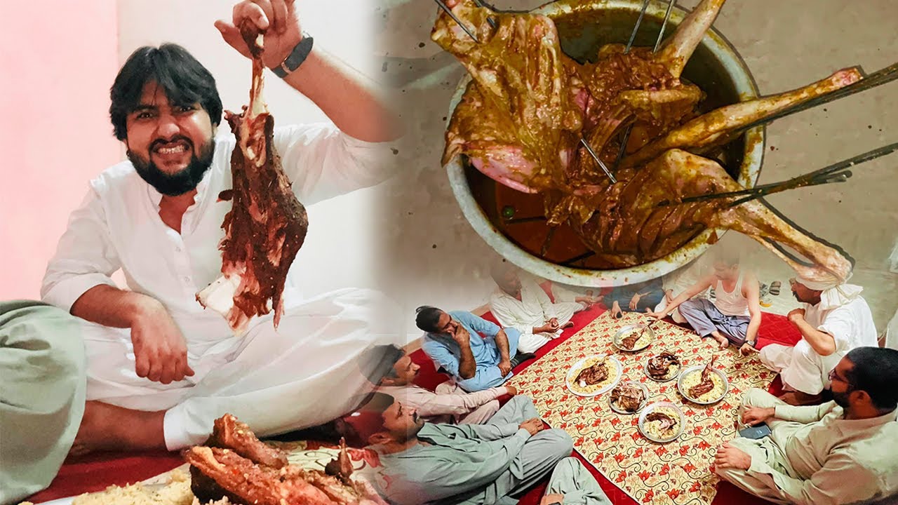 Full Goat 🐐 With Inside Rice Recipe | Gojra | How to make Tandoori Saji ...