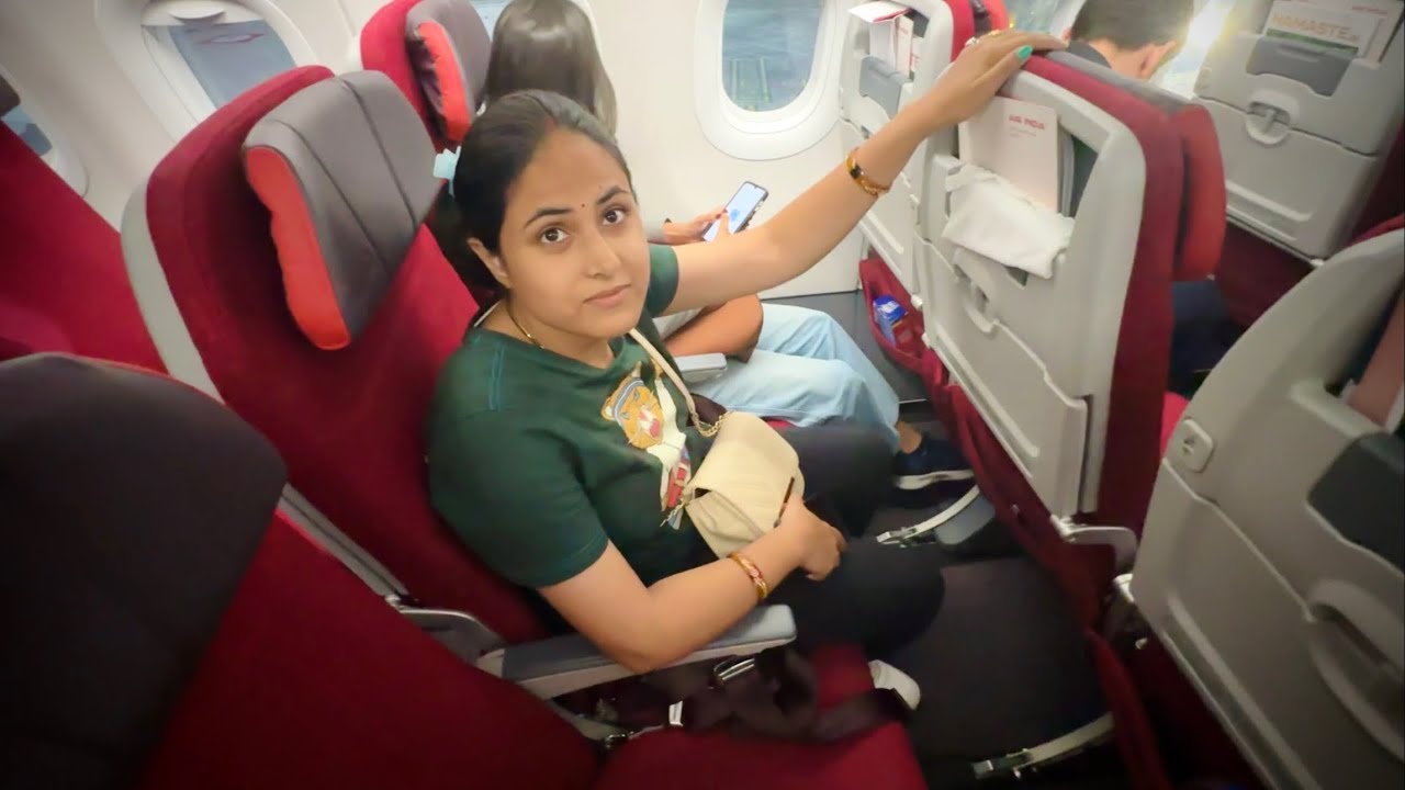 First Time Premium Class Air India ki Flight - YouTube