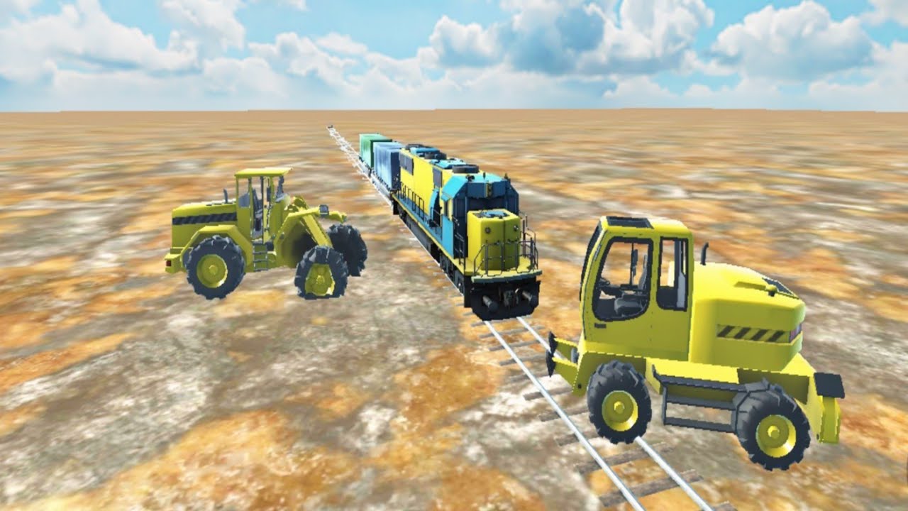 Train Simulator Game | Train vs Cars Game | Train Crash Game - YouTube