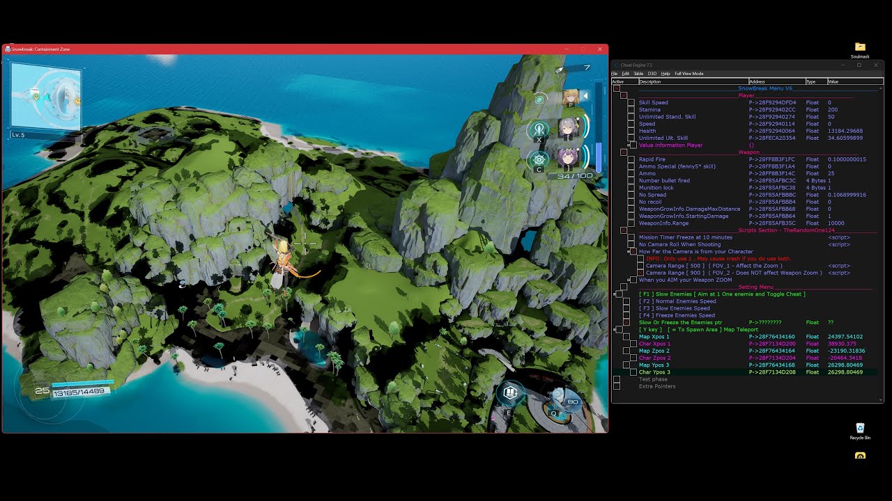 Snowbreak Cheat Map Teleport - YouTube