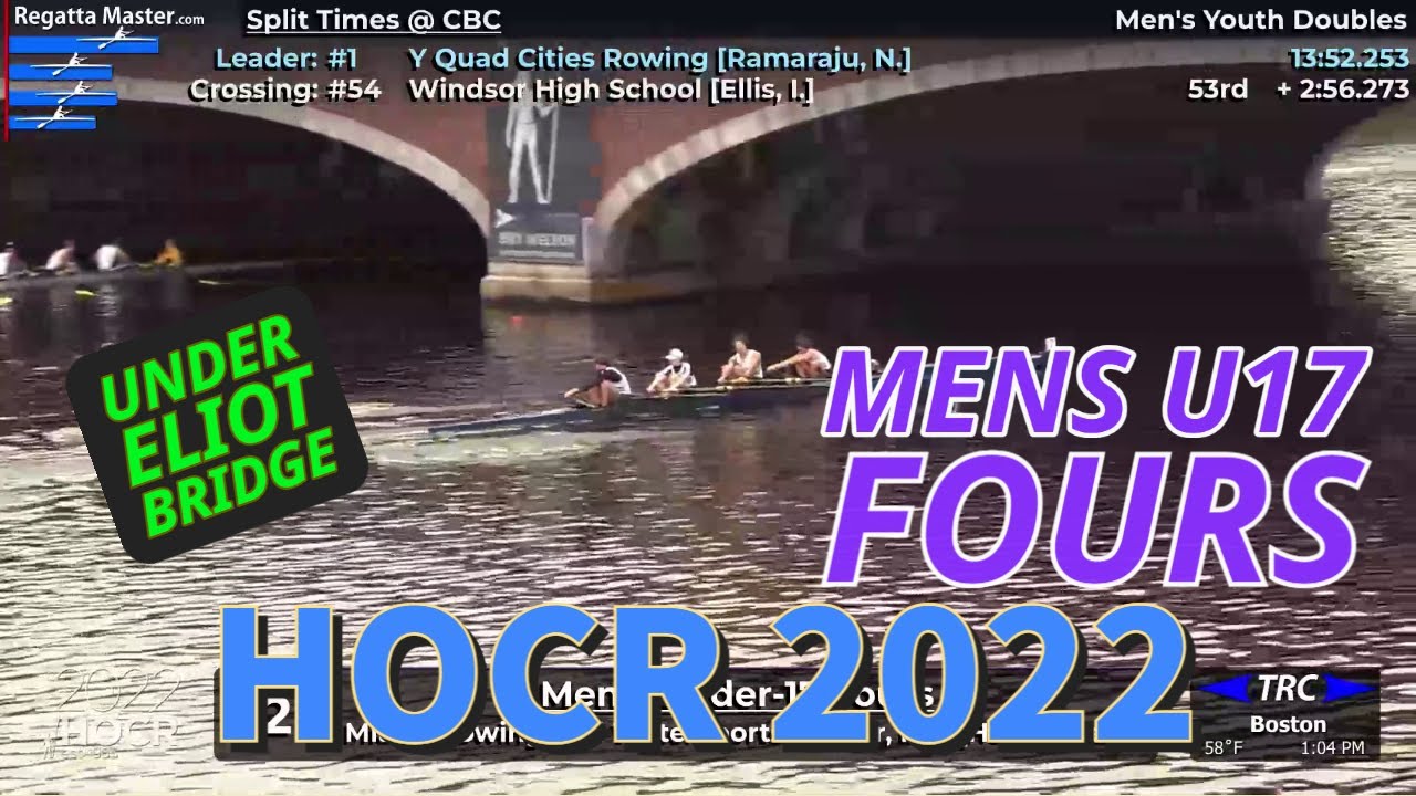 #58. HOCR 2022 Men's Under-17 Fours at Eliot Bridge | Head of the ...