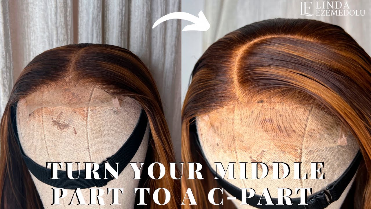 HOW TO TURN YOUR MIDDLE PART WIG TO A C PART LIKE A PRO FT ...